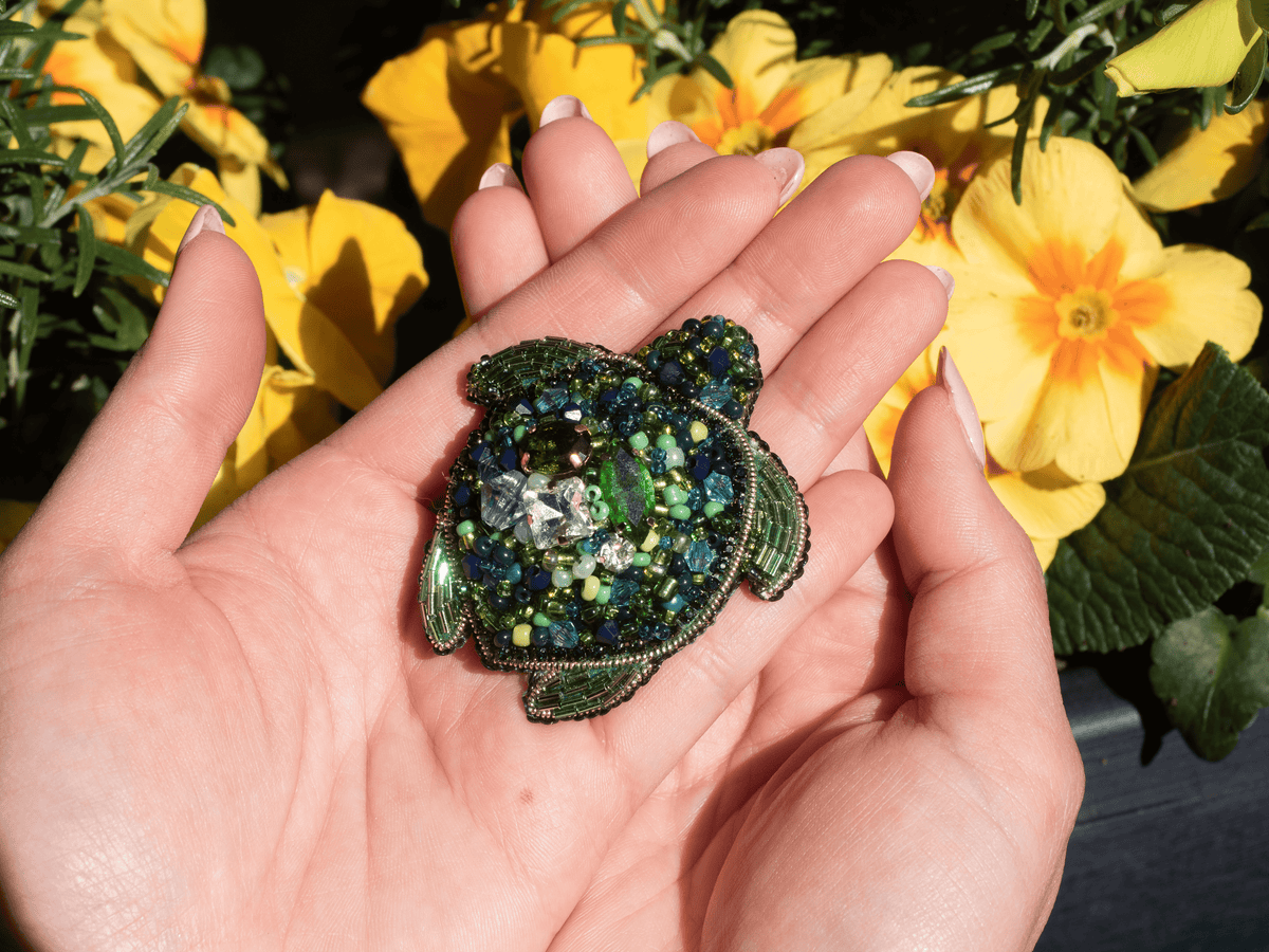 Adopt a Turtle Embroidery Kit for Beginners - The Crafty Heart